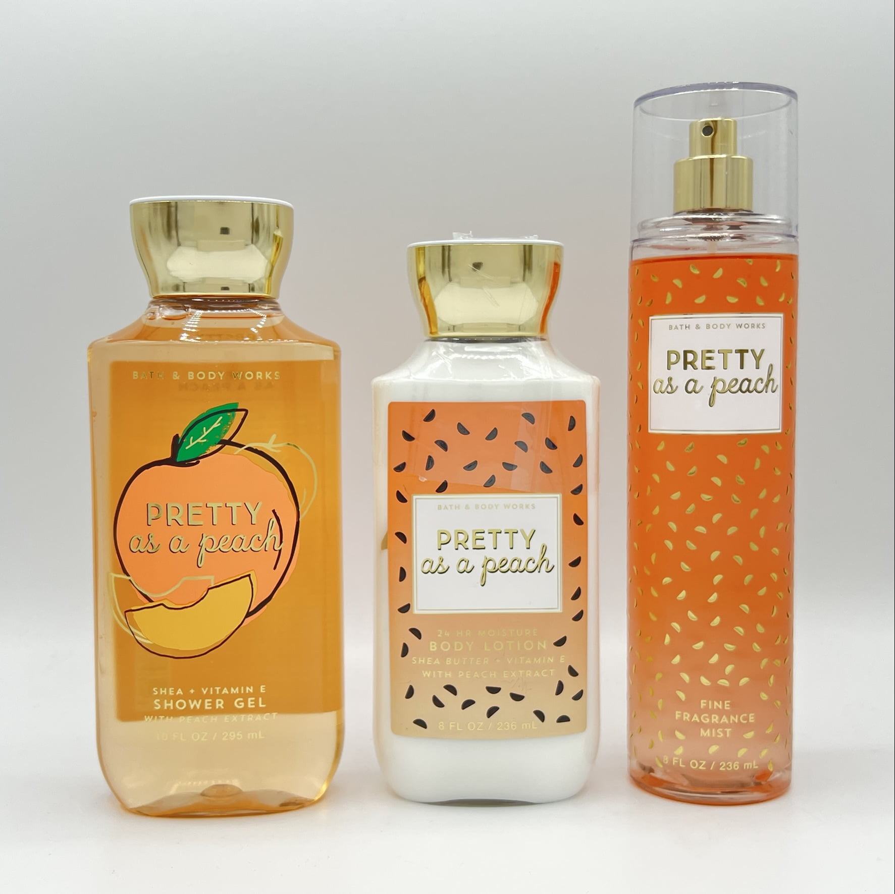 Bath and Body Works Pretty As A Peach Shower Gel, Body Lotion and Fine ...