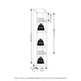 Furinno Fulda 3-Tier Bookshelf, Space Saving Storage Unit, 6-Inch Width, White - Walmart.com