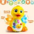 JOYIN Interactive Yellow Duck Musical Toy with Dancing, Walking, LED ...