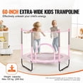 60 Inch Kids Trampoline with Enclosure, 5FT Mini Trampoline with ...