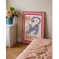 Affixzi Big Stretch Cat Art Print: Maximalist Bedroom Decor, Unframed ...