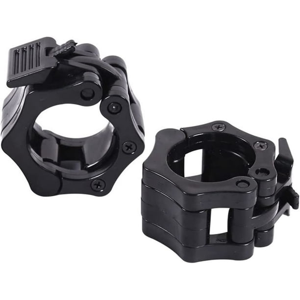 Olympic Barbell Clips - 1 Inch Pair - Quick Release Barbell Collar Non ...