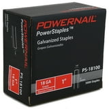 Powernail PS18100 18 Gauge 1/4 Inch Narrow Crown Staples, 1 Inch Length ...