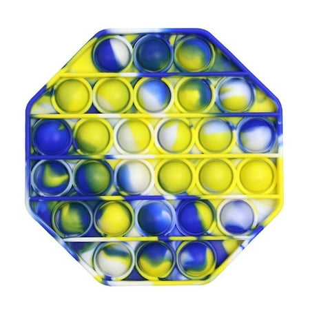 1set Rainbow Fidget Sensory Toy Compression Toy Octagon Bubble With ...