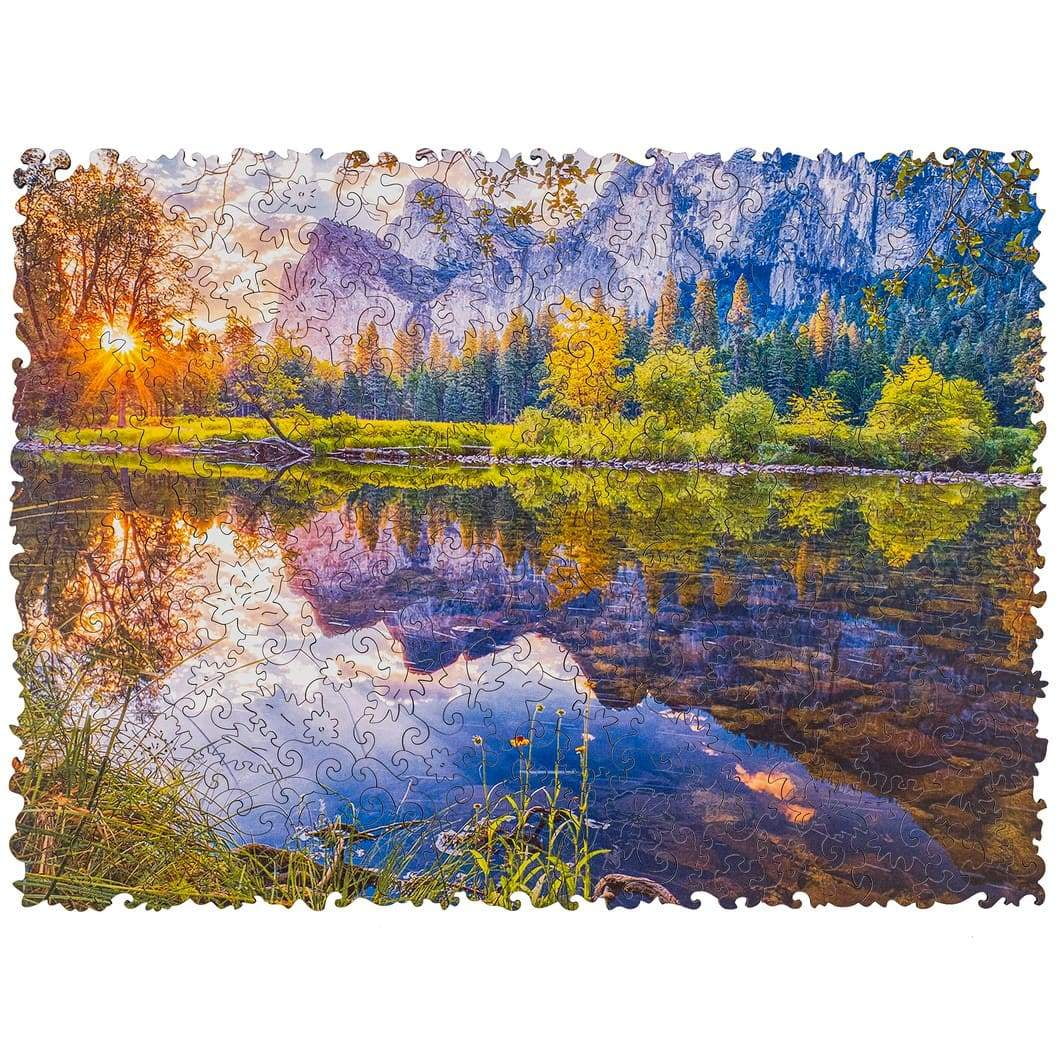 UNIDRAGON Wooden Puzzle Forest Lake 125 Pieces S Nature View - Walmart.com
