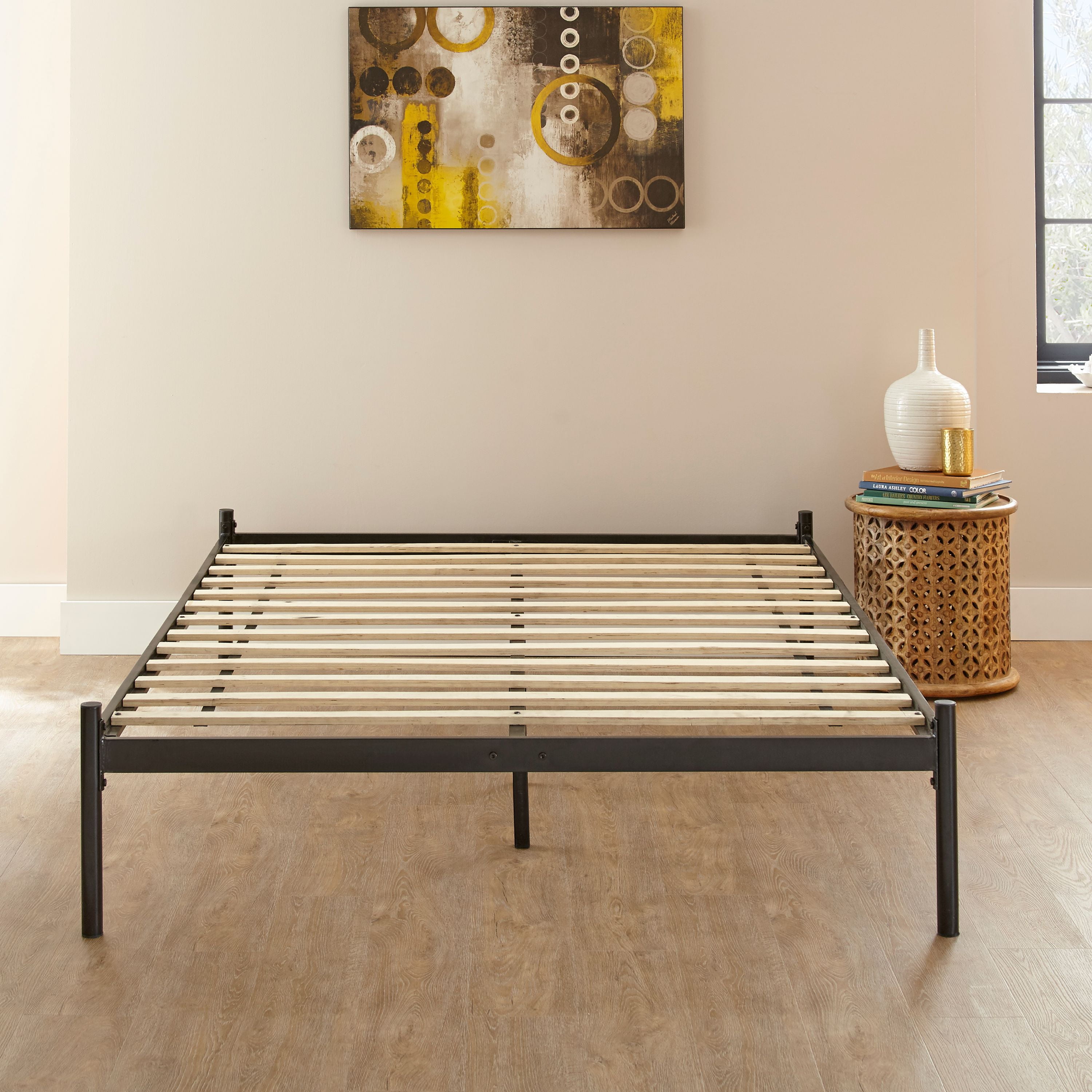 Premier Urban Loft Black Metal Platform Base Foundation Bed Frame ...