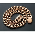 Rose Gold Dog Collar Metal Stainless Steel Chain For Medium Dogs Heavy ...