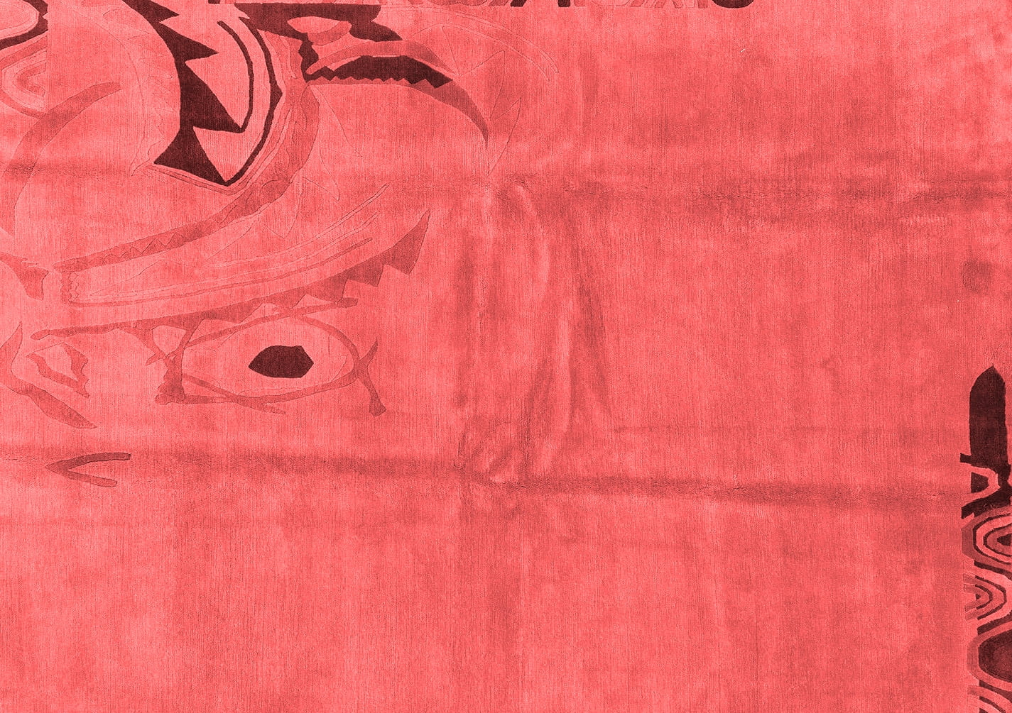 Ahgly Company Machine Washable Indoor Rectangle Abstract Red Modern ...