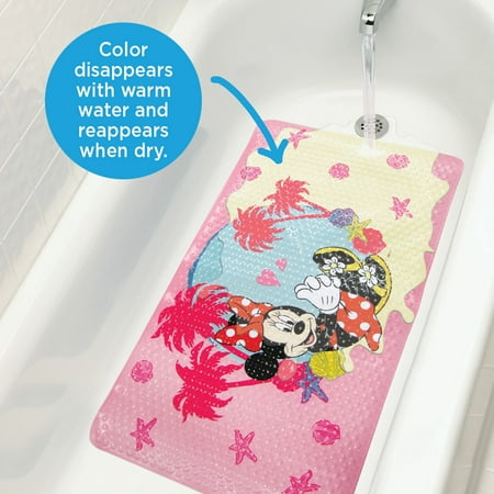 Disney Minnie Mouse Color Changing Bath Mat, 15" x 27" - Walmart.com ...