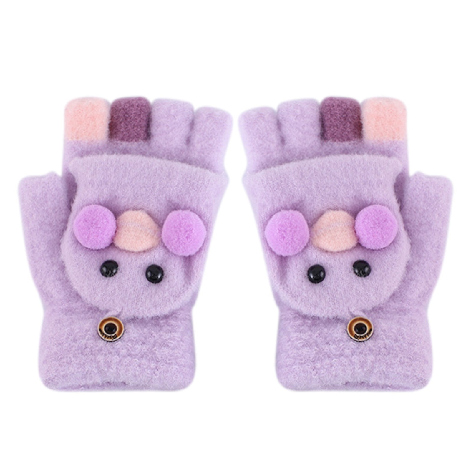 Click here for Tanghaowl Kids Gloves & Mittens Flip Knitted Conve... prices