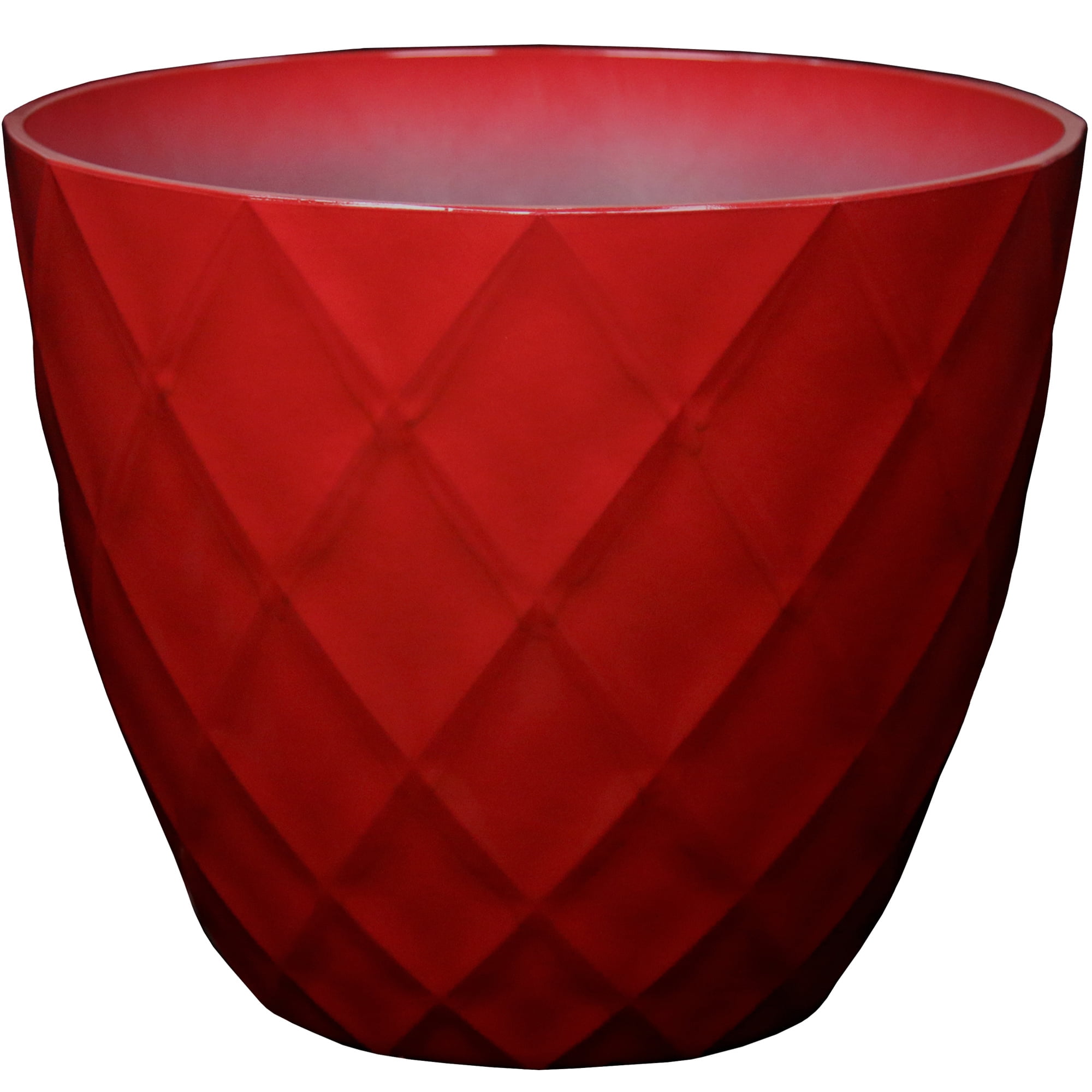 Better Homes & Gardens 20" Diamond Planter, Red - Walmart.com
