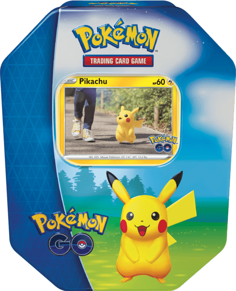Pokémon Trading Card Games: Pokemon Go Shallow Tin - Pikachu - Walmart.com