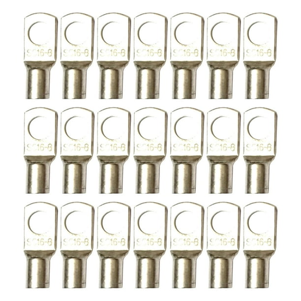21 Pieces SC16 Tinned Copper Lugs Wire crimping Connector Copper ...