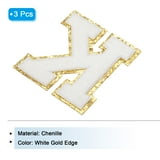 Chenille Letters K Patches 4-1/2 Inch Iron on Letters K Patches Golden ...
