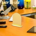 MLINS Orange Acrylic Bookends for Neat Book Storage and Organization in ...