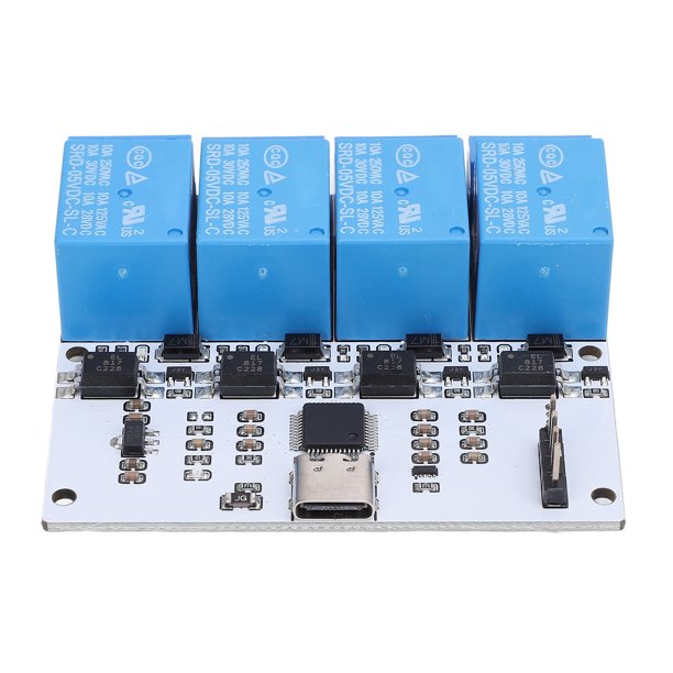 Módulo USB A 340, Módulo De Relé De Control En Serie De 4 Canales Con ...