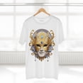 Carnival Mask Graphic T-Shirt Unisex 100 Cotton With Antique Gold Art ...