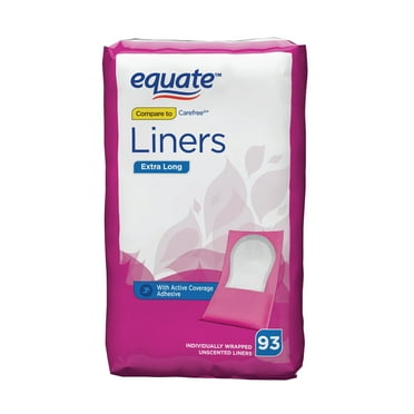 Equate Liners, Regular, Unscented (129 Count) - Walmart.com