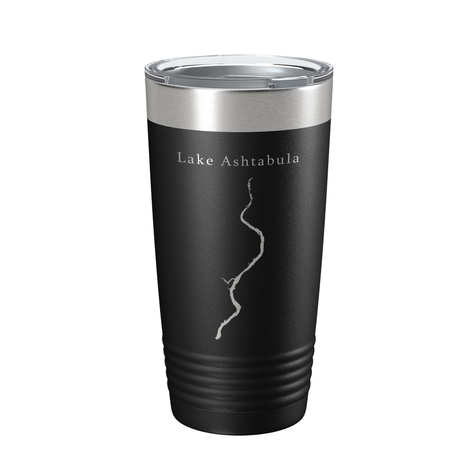 Lake Ashtabula Map Tumbler Travel Mug Insulated Laser Engraved Coffee ...