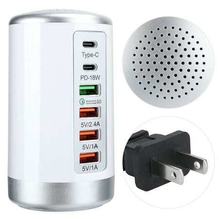 Cylindrical Shape USB Fast Charger, Small And Portable USB Hub Charger ...