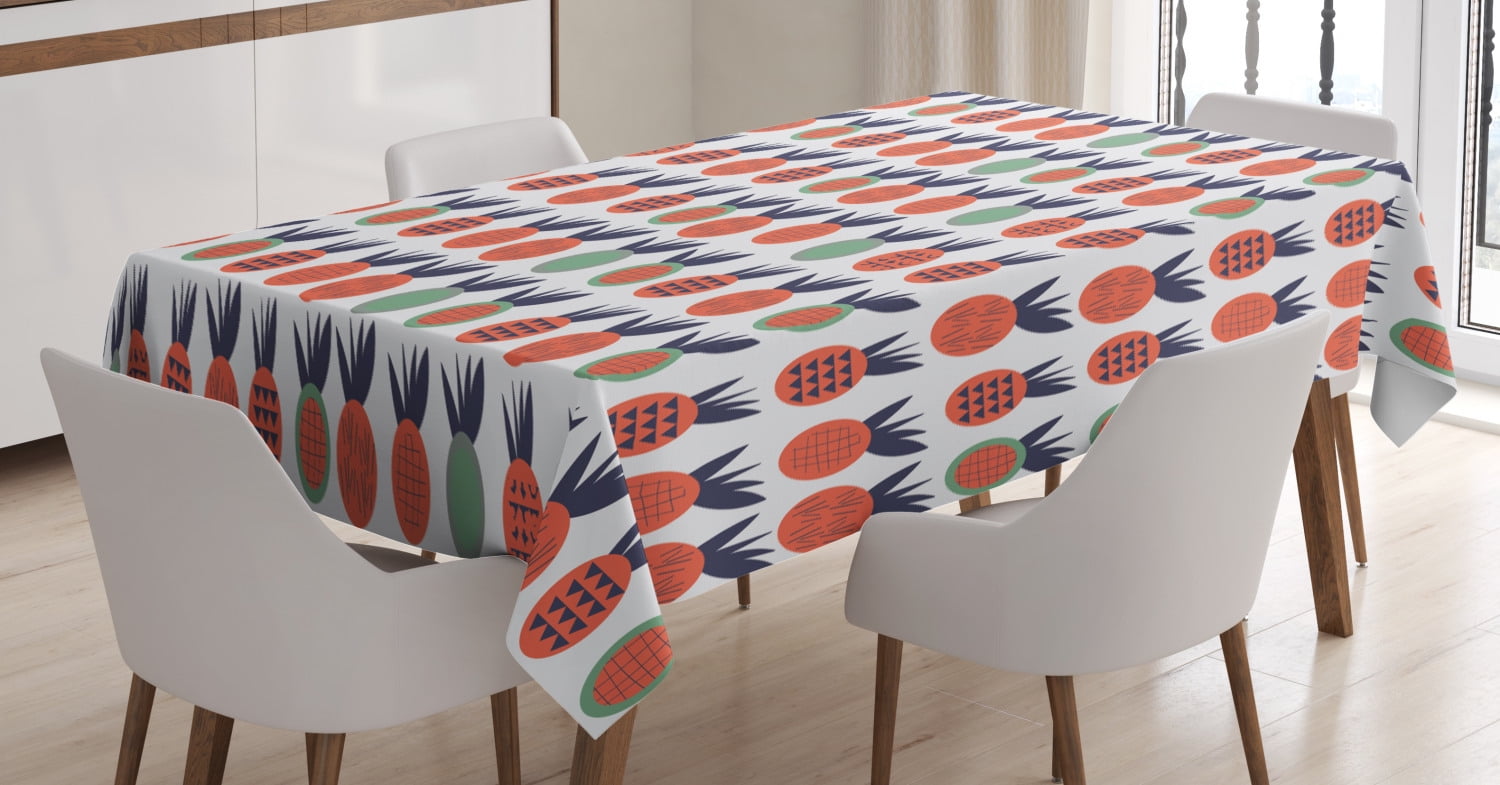 Ambesonne Abstract Tablecloth Rectangular Table Cover, Triangles and ...