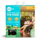 SafeFit Magnetic Adjust-to-Fit Baby Sunshade 14x28 inch Gray Blocks UV ...