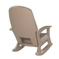 Semco Plastics Rockaway Heavy Duty Resin Outdoor Rocking Chair All ...