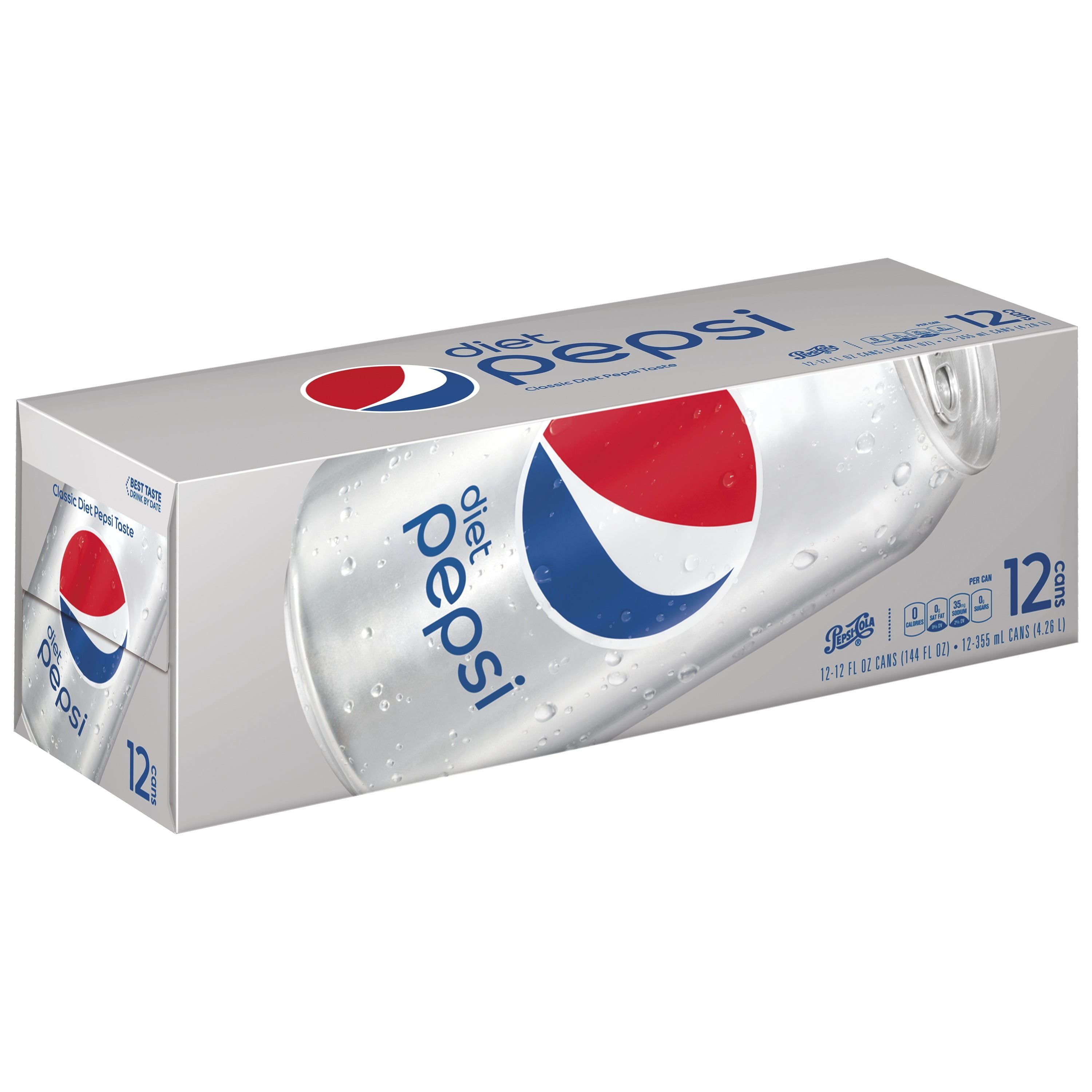 Diet Pepsi Cola Soda 12pk 12 Fl Oz Cans BrickSeek