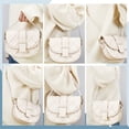 8Pcs 6 Style ABS Plastic Imitation Pearl Bag Handles with Transparent ...