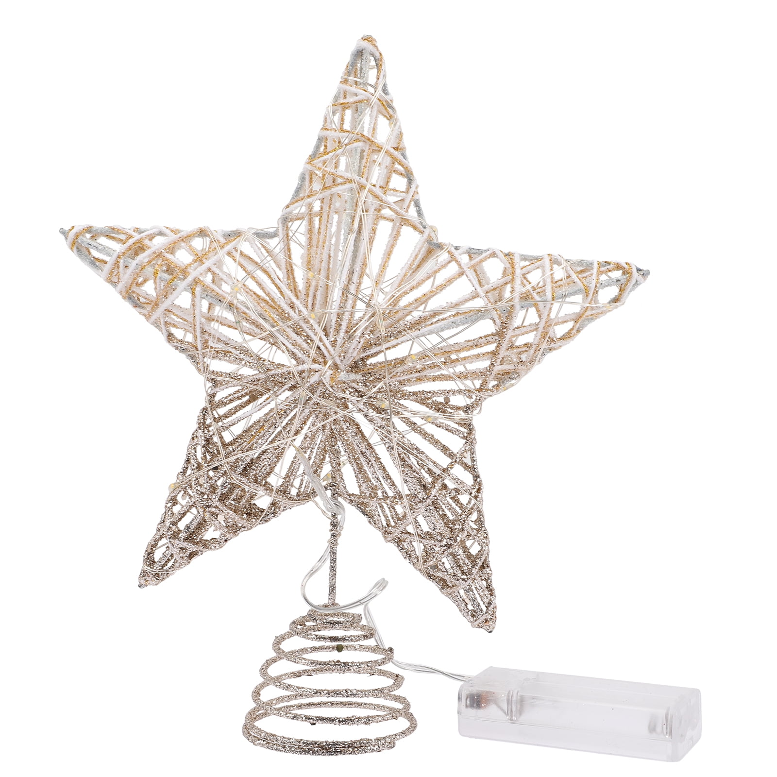 Tree Christmas Topper Star Topper Xmas Toppers Decoration Sparkling ...