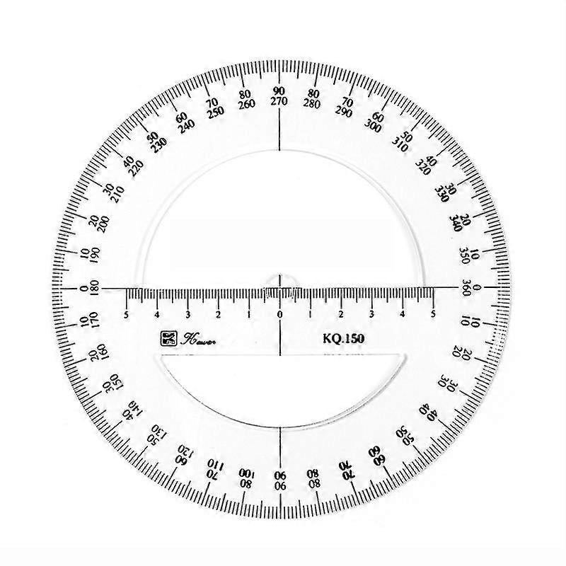 Protractor Math Protractors 180 Des, 6 Inch, Clear, Pack Of 2 | Walmart ...