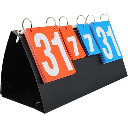 Scoreboard Score Keeper Score Flipper Table Top Scoreboard 4- Digit for ...