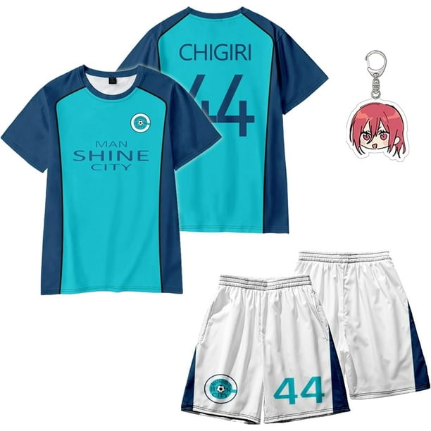 SodaMeow Blue Lock Jersey PXG/FC Barcha/Ubers/Manshine City Nagi Rin ...