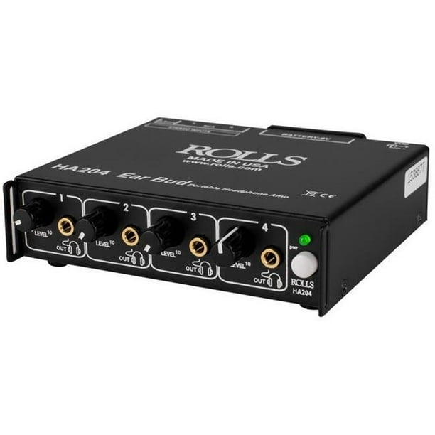 Rolls HA204P Portable 4-Channel Battery Operated Headphone Amplifier ...