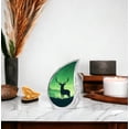 VALERASH Keepsake Deer Urn, Cremation Urns for Adult Ashes Women, Green ...