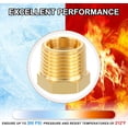 2 Pack Male to FeMale Adapter, 3/8" NTP x 1/8" Female Brass Hex Bushing ...