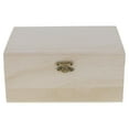 menolana Wooden Keepsake Box, Unfinished Treasure Chest for DIY Crafts ...