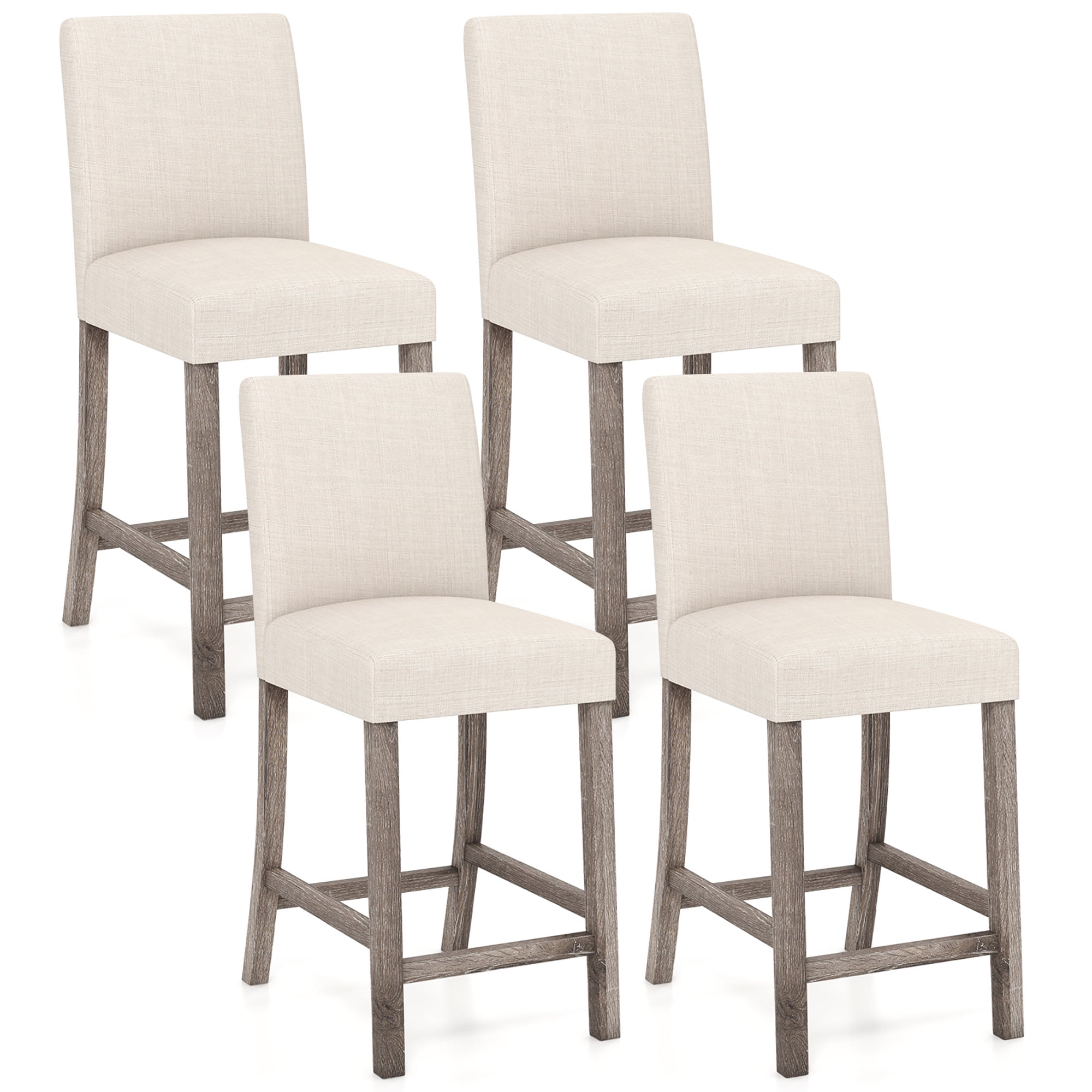 Click here for Gymax 4pcs 24.5 Counter Height Bar Stools Modern F... prices