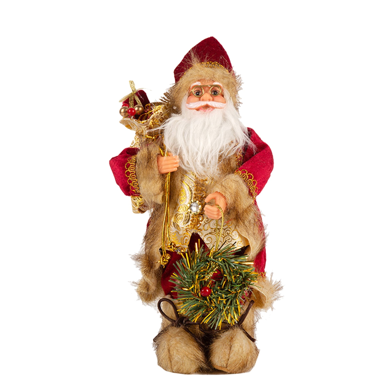 Standing Royal Santa Claus Christmas Figurine Figure Decoration ...
