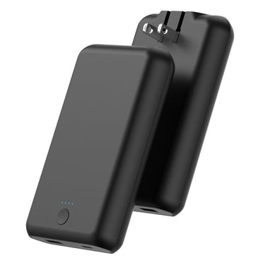 onn. 10,000 mAh Portable Battery with USB-C and USB ports, Black ...