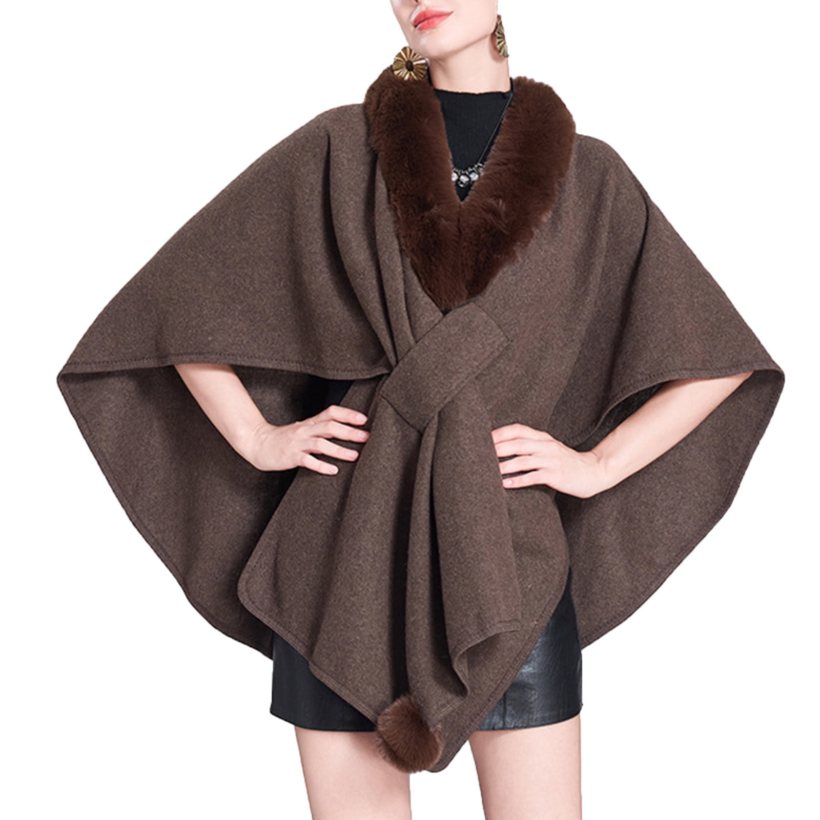 COM1950s Collar for Women, Capes for Women, Women's Elegant Cape Shawl ...