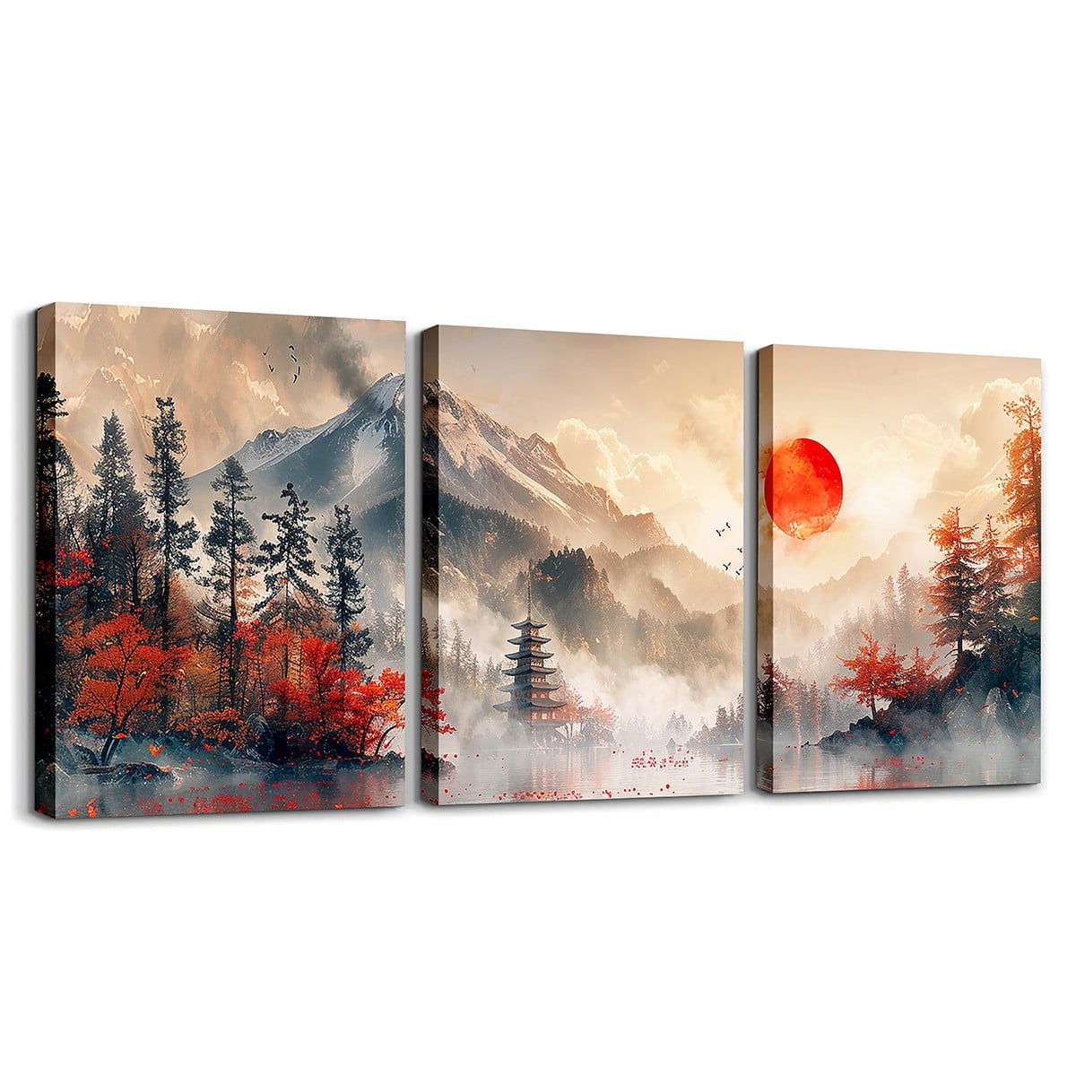 Click here for Yst Framed Canvas Prints Mount Fuji Wall Art Japan... prices