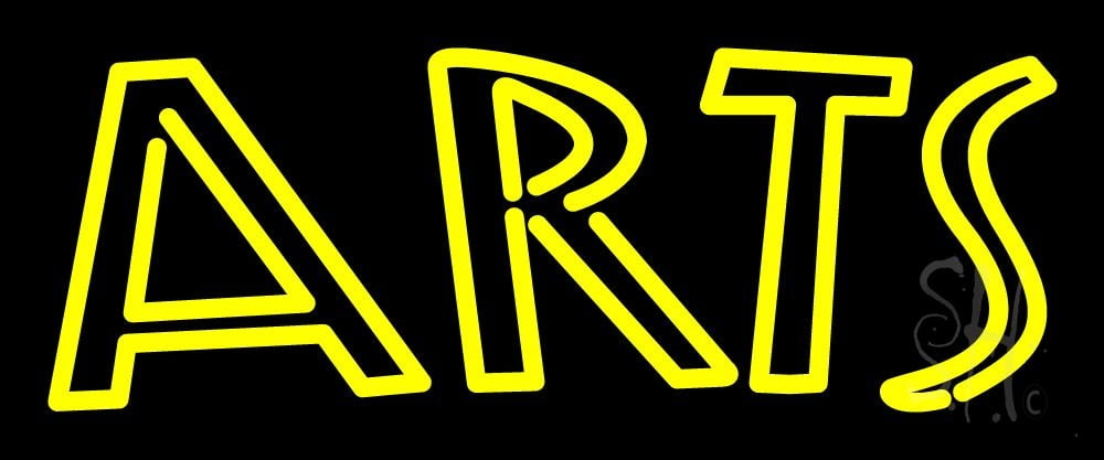 Double Storke Arts LED Neon Sign 10 x 24 - inches, Clear Edge Cut ...