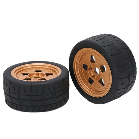 Gupbes 5 Spoke Wheel Rims With Tires,2pcs 17mm Hex RC Wheels And Tires ...