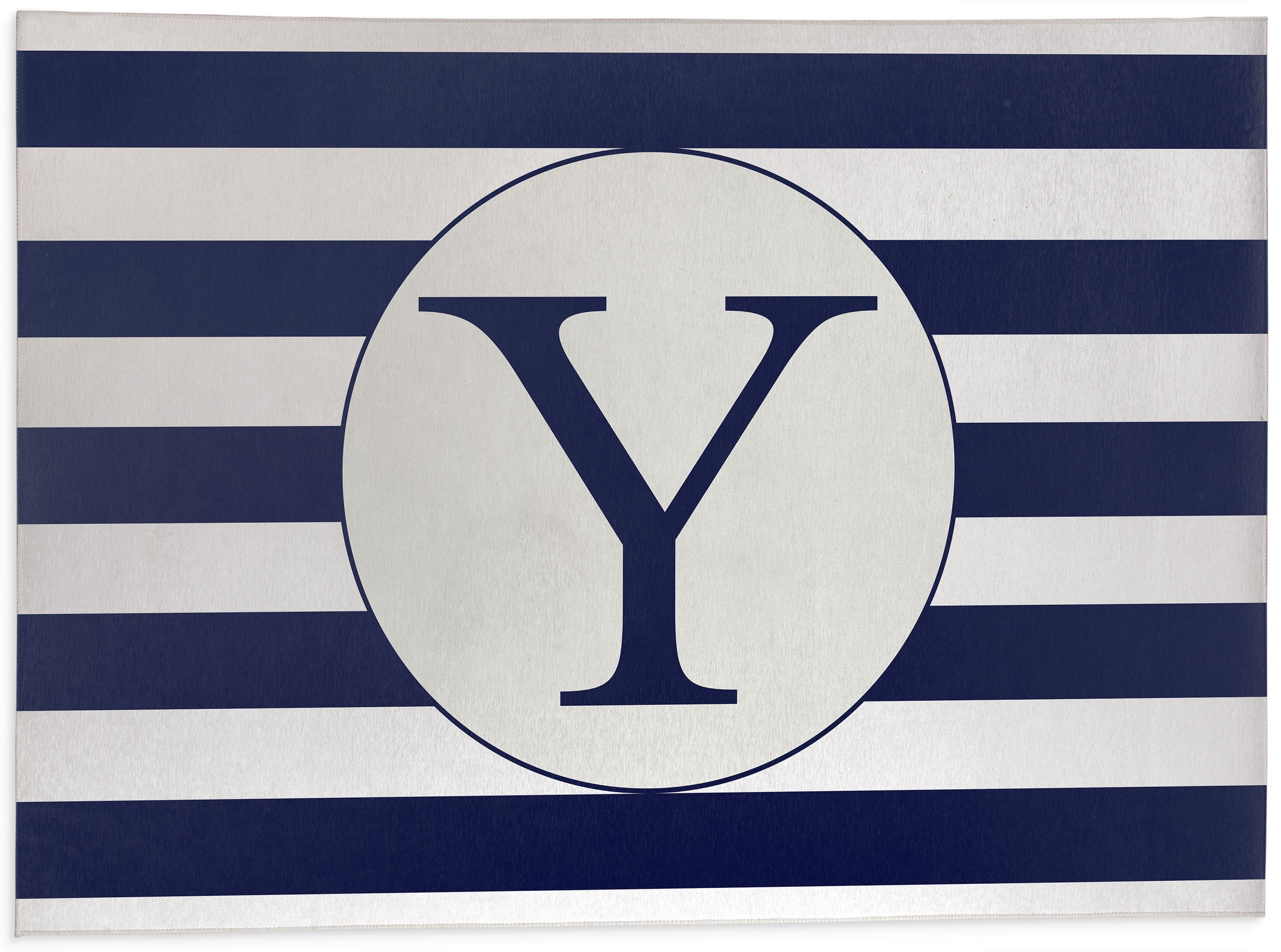 Mono Navy Striped Y Office Mat by Kavka Designs - Walmart.com