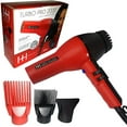 Annie Hot And Hotter Salon Turbo Pro 2000 Ionic Hair Dryer Red