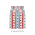 4th of July Table Runner - Wide with Dobby Stripe, Heavy Ribbed Weave ...