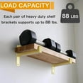 6 Pcs Heavy Duty Shelf Brackets 12 Inch Wall Mounted Industrial Metal ...