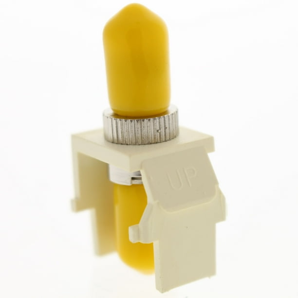 Almond Quickport Fiber Optic ST Jack Connector - Walmart.com