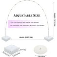 ILSZBKE Adjustable Balloon Arch Stand Kit, 10FT x 7.5FT Frame, Party ...